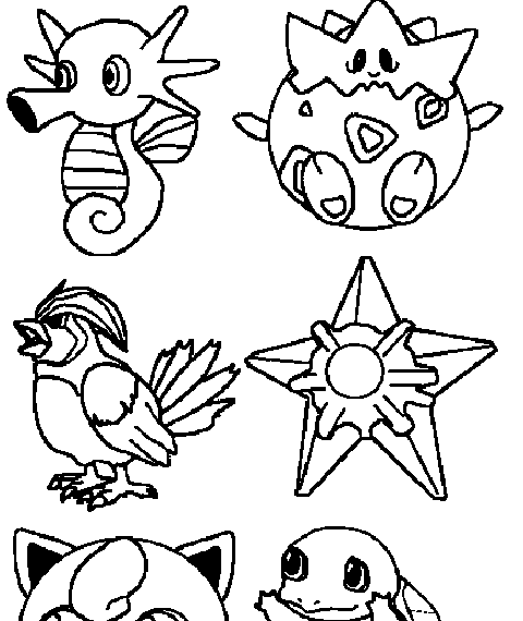 Desene de colorat Pokemon poza 3 | Desene de colorat