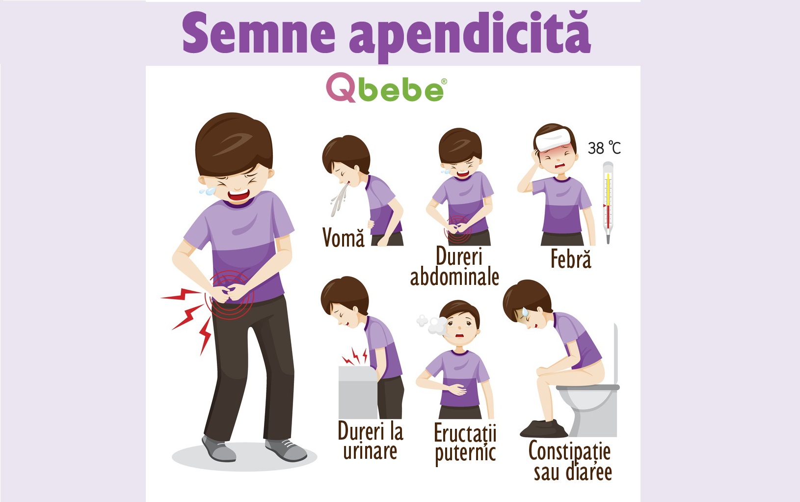 Apendicita la copii | Simptome apendicita | Qbebe.ro